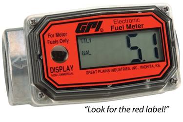 1 Inch GPI Digital Fuel Meters | Newberry Tanks