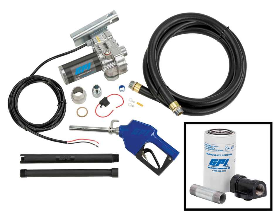 GPI 12V 18 GPM Fuel Transfer Pump With Filter